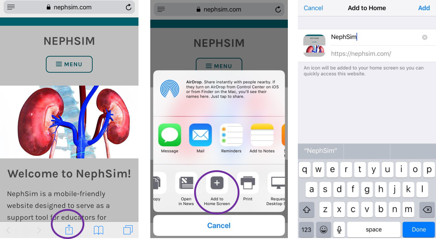 How To: Add NephSim to Your Home Screen